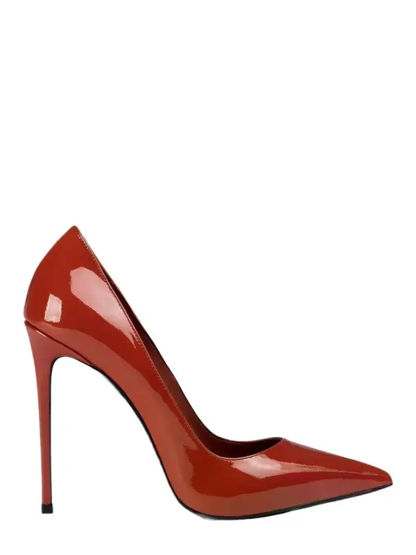 LE SILLA Eva Patent-leather Pumps - Orange