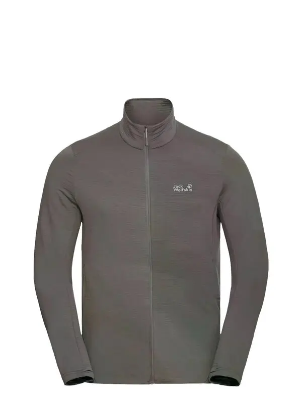 JACK WOLFSKIN Litestride Fz Zip-up High-neck Track Jacket - Grey