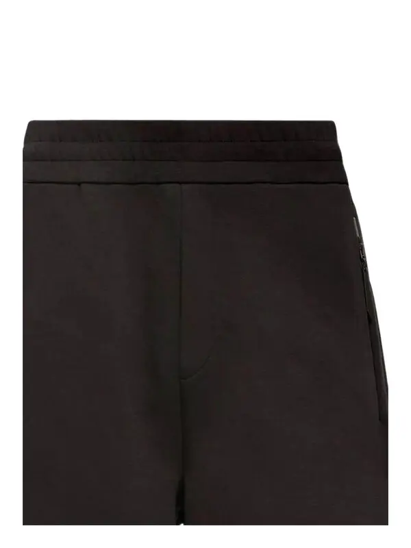 Moncler Interlock Logo-patch Track Shorts - Black