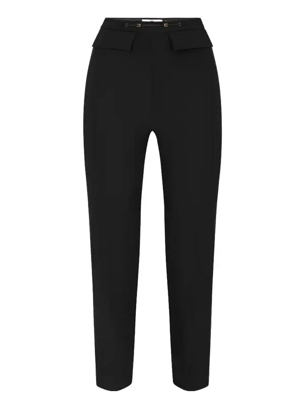 Elisabetta Franchi High-waisted Tailored Trousers - Black