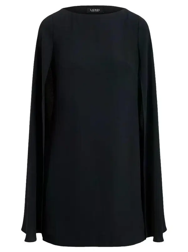 Ralph Lauren Double-faced Mini Dress - Black