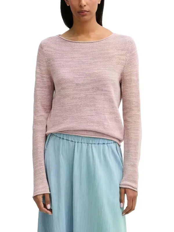 Marc O'polo Boat-neck Fine-knit Sweater - Pink