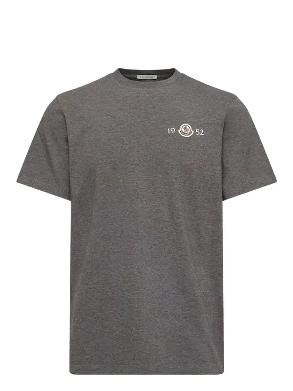 Moncler Logo-patch Short-sleeve T-shirt - Grey