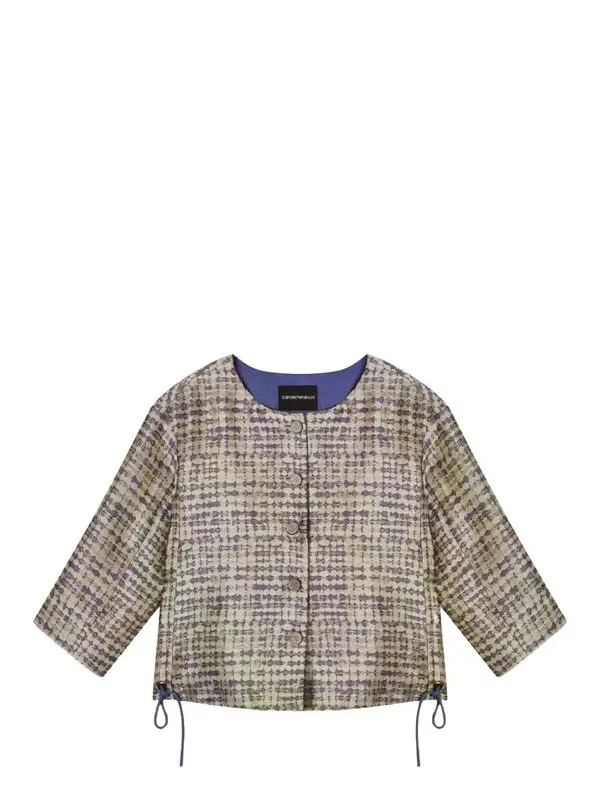 Emporio Armani Jacquard Pattern Jacket - Neutrals