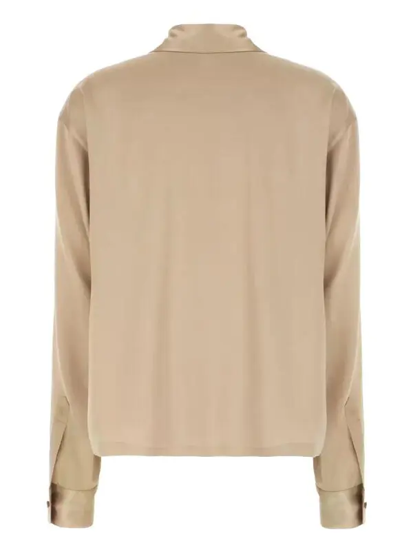 TOM FORD Long-sleeve Silk Blouse - Neutrals