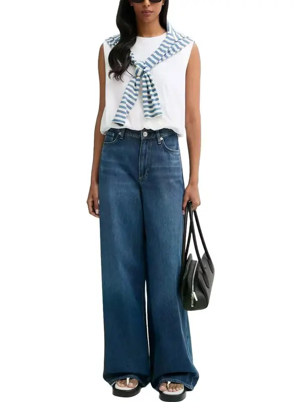 Rag & Bone Sofie Wide-leg Jeans - Blue