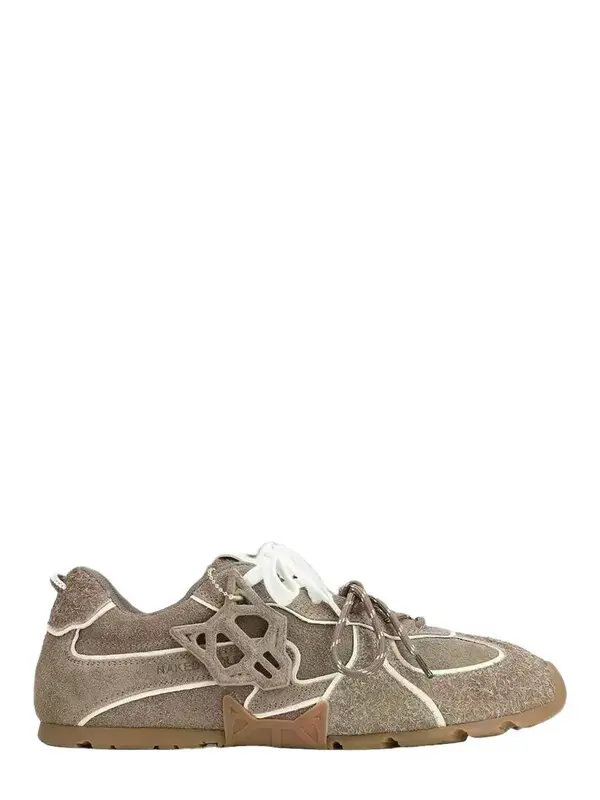 NAKED WOLFE Ace Logo-patch Paneled Sneakers - Brown