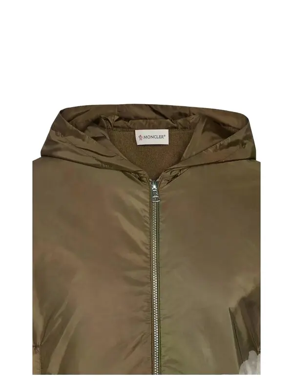 Moncler Panelled Zip-up Hoodie - Green