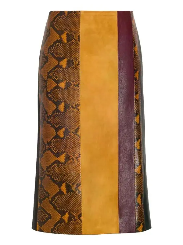 Proenza Schouler Leather Skirt - Brown