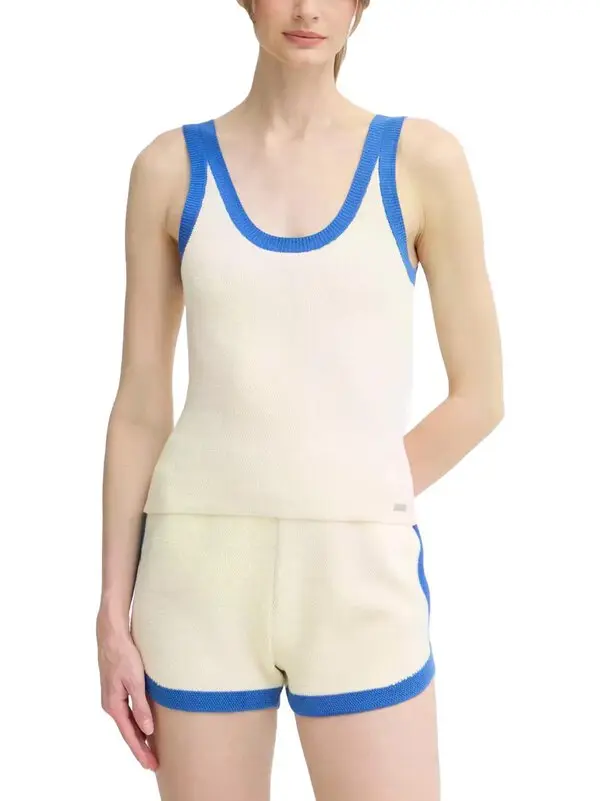 P.E Nation Odyssey Knitted Tank Top - Neutrals
