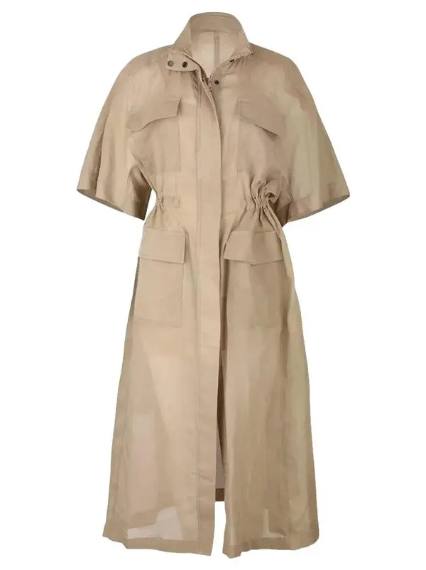 Brunello Cucinelli Utility Midi Shirt Dress - Neutrals