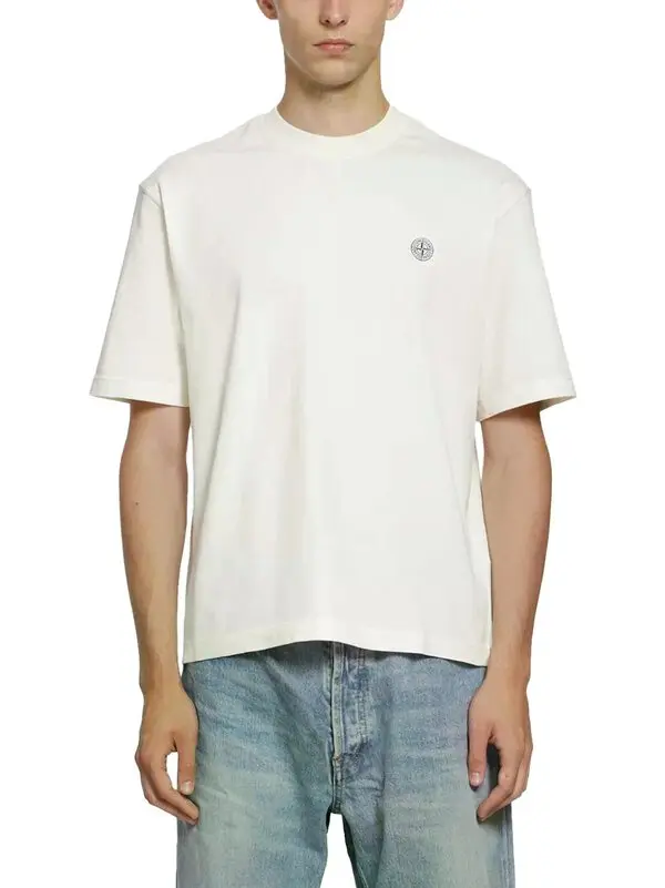 Stone Island Logo-patch T-shirt - Neutrals