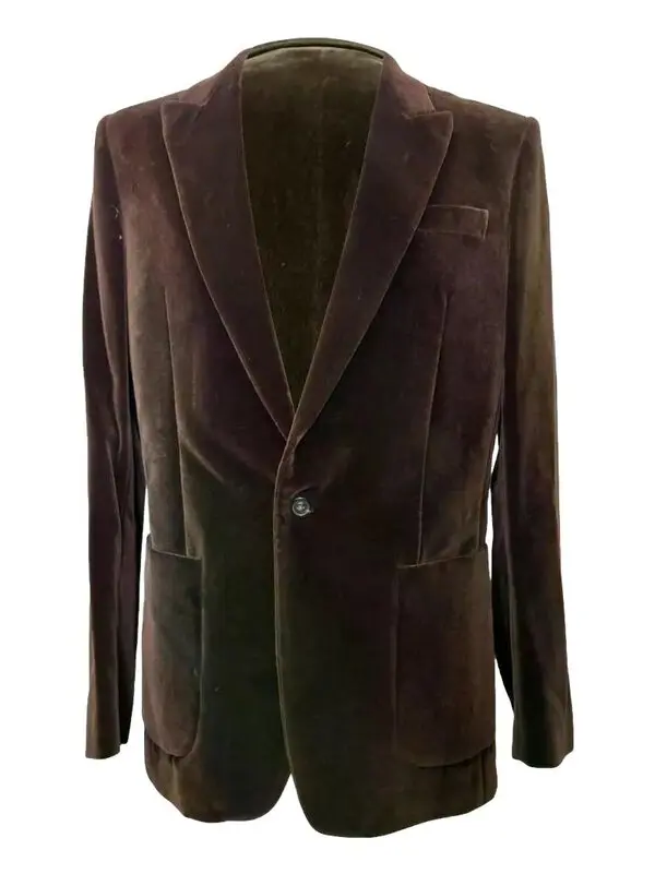 MAISON MARGIELA Velvet Blazer - Brown