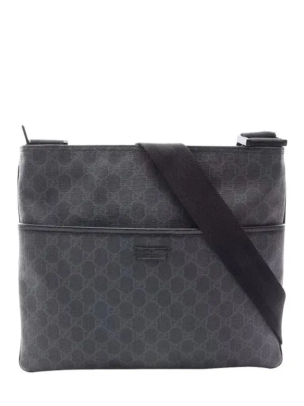 Gucci Gg Supreme Crossbody Bag - Black