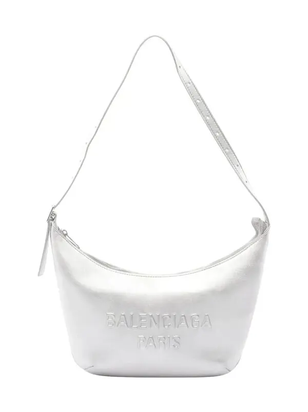 Balenciaga Leather Mary Kate Sling Bag Shoulder Bag - Silver