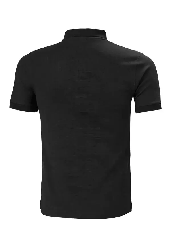 Helly Hansen Driftline Logo-print Piqué Polo Shirt - Black