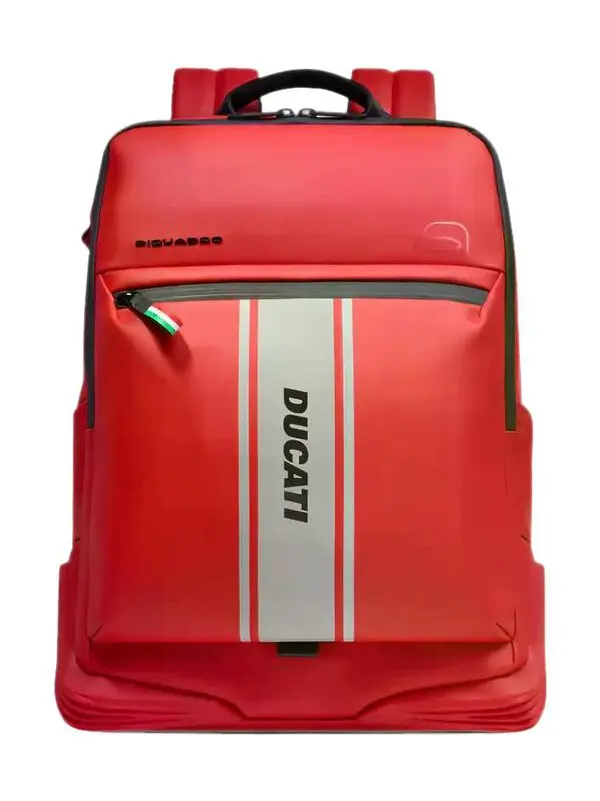 PIQUADRO Ducati Logo-print Backpack - Red