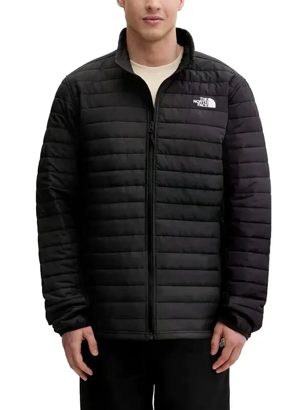 The North Face Quilted Logo Print Jacket - Black
