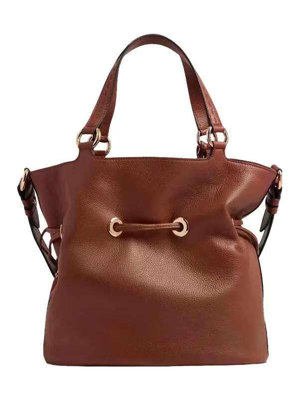 LANCEL Medium Premier Flirt Studded Bucket Bag - Brown