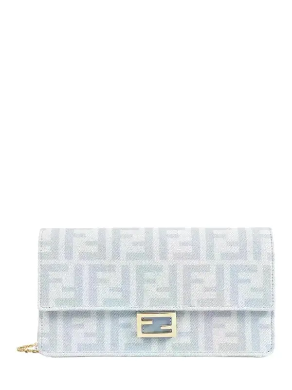 Fendi Baguette Ff Shoulder Bag - Blue