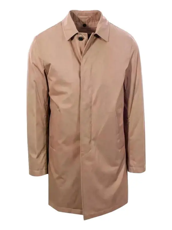 Herno Single-breasted Car Coat - Neutrals