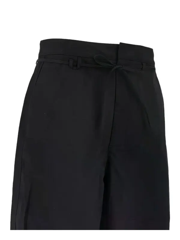 Jacquemus Marin Tie-fastening Wide-leg Trousers - Black