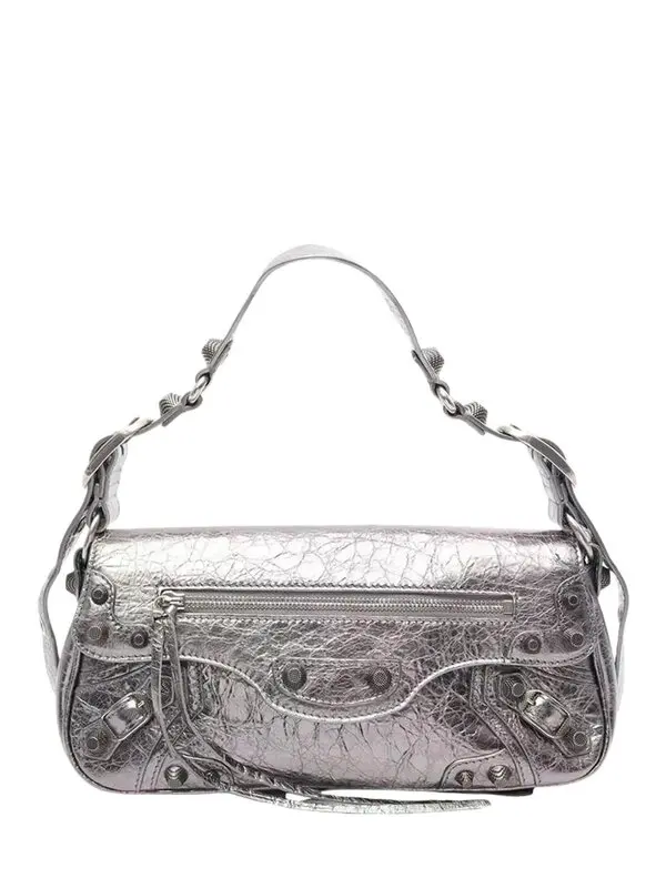 Balenciaga Lambskin Le Cagole S Shoulder Bag - Silver