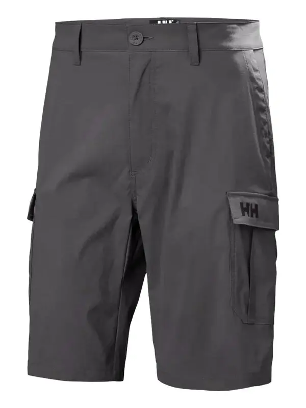 Helly Hansen Logo Patch Cargo Shorts - Grey