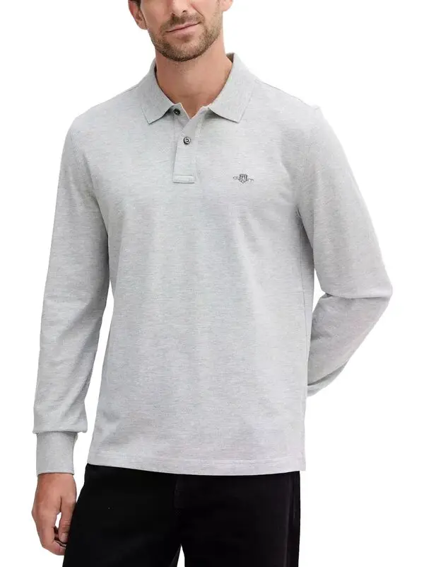 Gant Long-sleeve Polo Shirt - Grey
