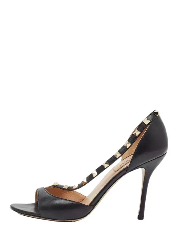 Valentino Garavani Rockstud D'orsay Heeled Sandals - Black