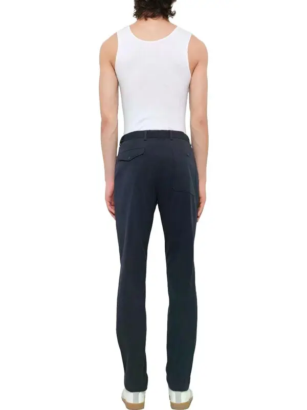 LANVIN Slim-fit Button-fastening Trousers - Blue