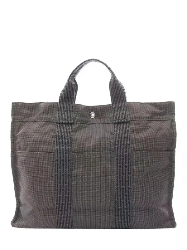 Hermès Herline Mm Canvas Tote Bag - Grey