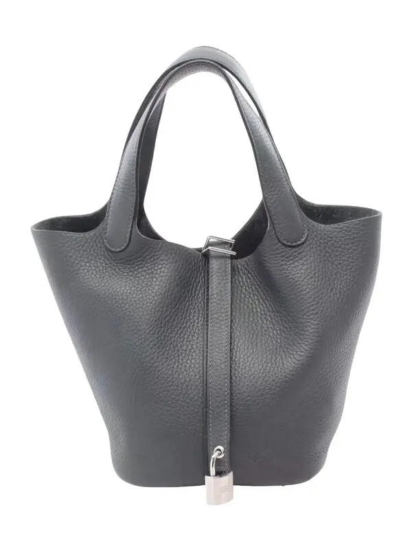 Hermès Clemence Picotin Lock 18 Handbag - Grey