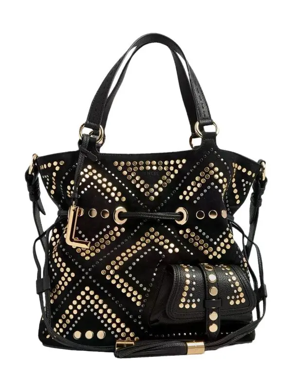 LANCEL Medium Premier Flirt Studded Bucket Bag - Black