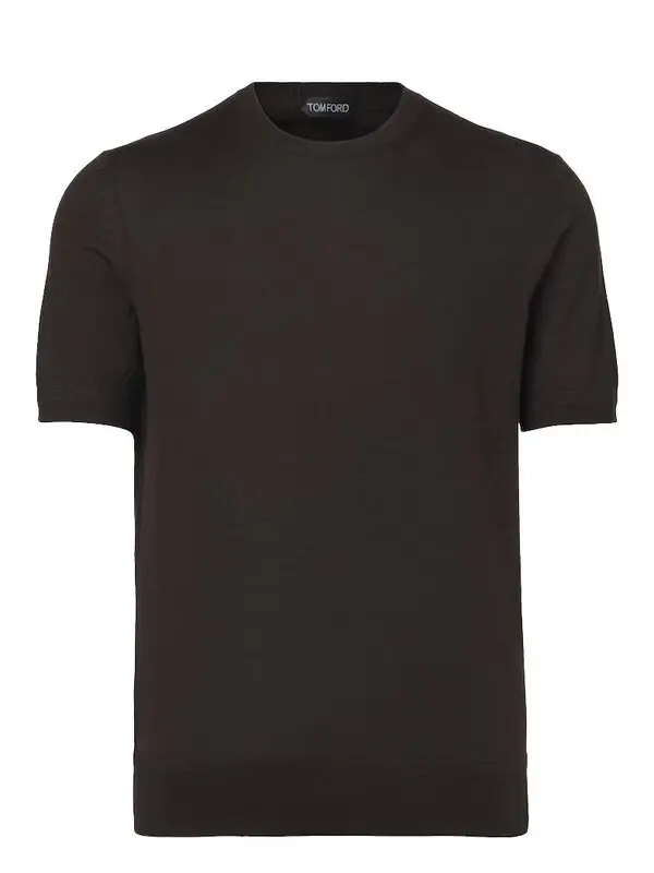 TOM FORD Cashmere And Silk T-shirt - Brown