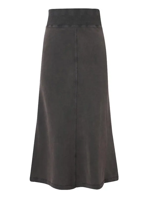 MARANT ETOILE Solkia Cotton Jersey Midi Skirt - Grey