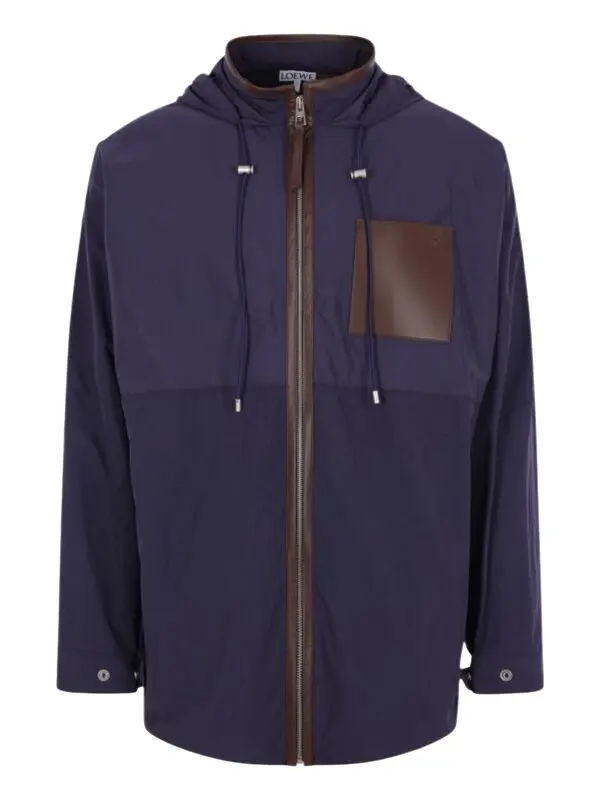 Loewe Nylon Hooded Jacket - Blue