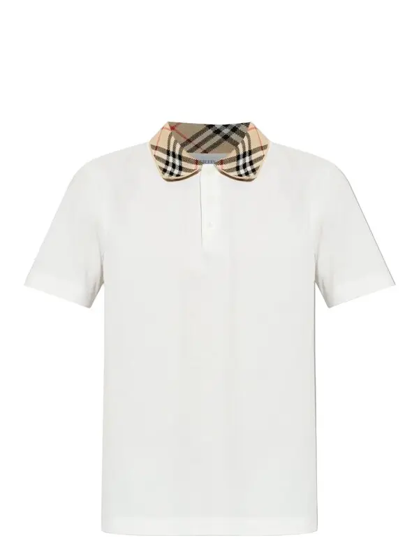 Burberry Cotton Polo Shirt - White