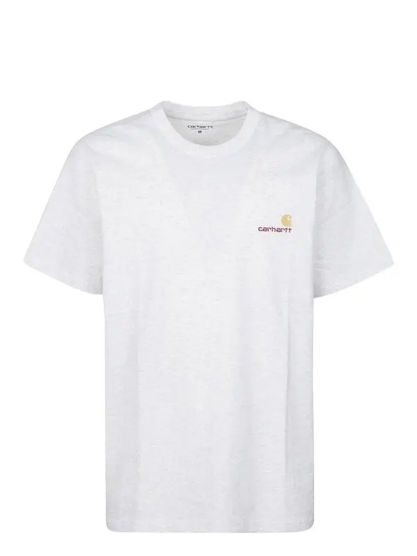 Carhartt Work In Progress T-shirt Scritta Americana - Grey