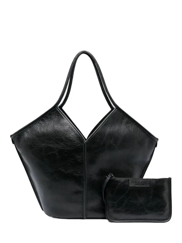 Hereu Calella Leather Tote Bag - Black