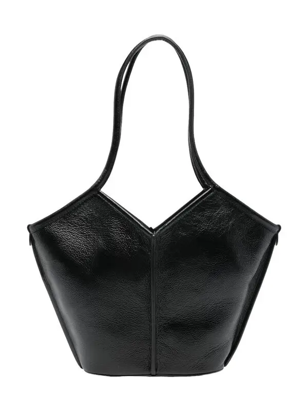 Hereu Calella Leather Shoulder Bag - Black