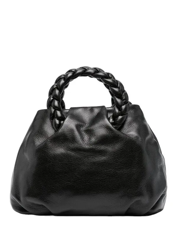 Hereu Bombon Medium Leather Handbag - Black