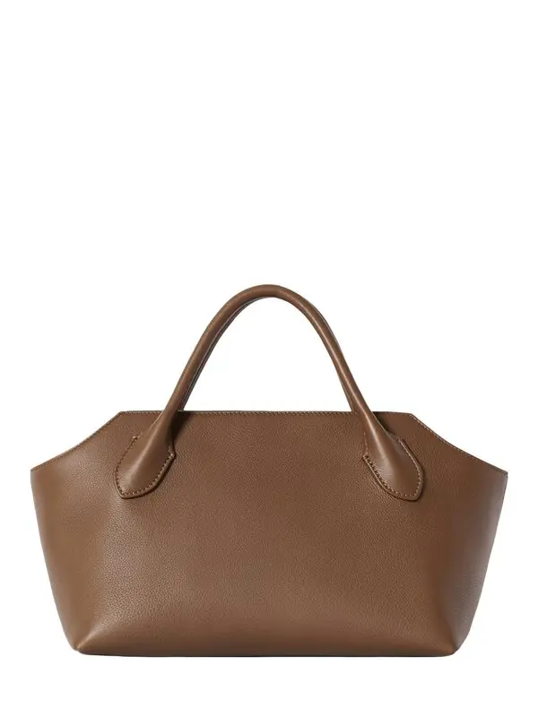 THE ROW Terrasse Top-handle Calfskin Bag In Tawny - Brown