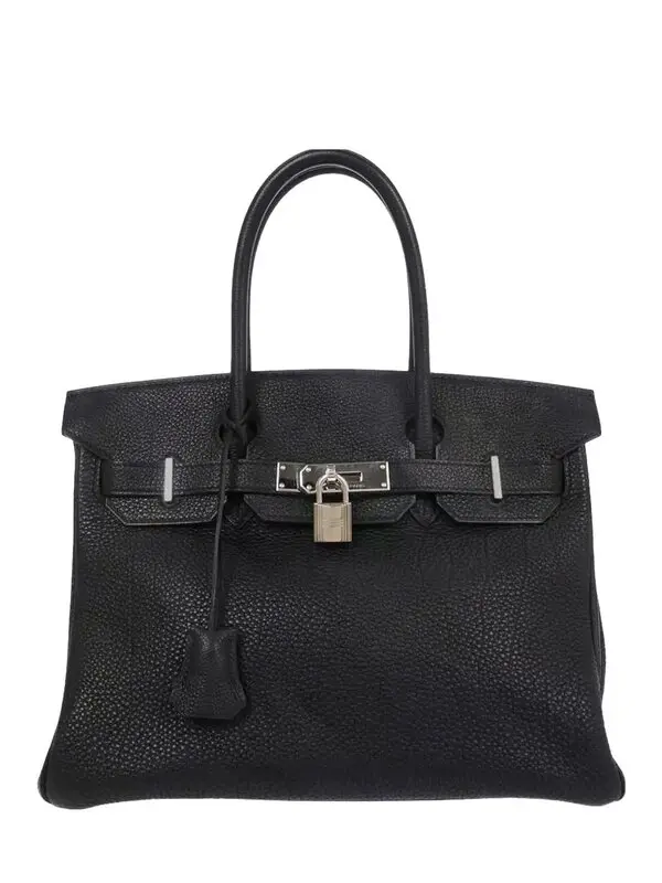 Hermès 2005 Togo Birkin 30 Tote Bag - Black