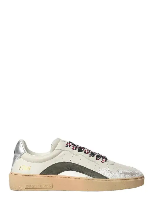 Dsquared2 Rider Distressed-effect Panelled Sneakers - Neutrals