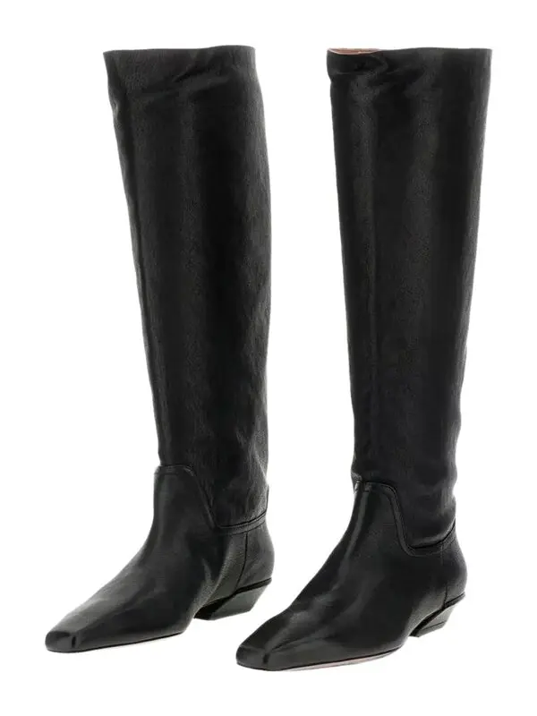 Paris Texas Bettina Tapered Pointed-toe Boots - Black