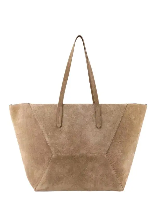 Brunello Cucinelli Suede Tote Bag - Neutrals