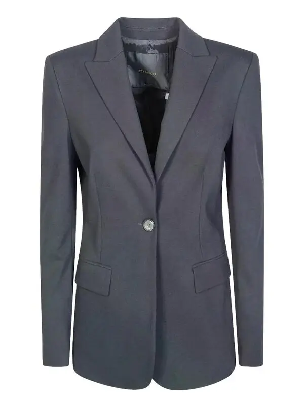 Pinko Single-breasted Peak-lapels Blazer - Grey