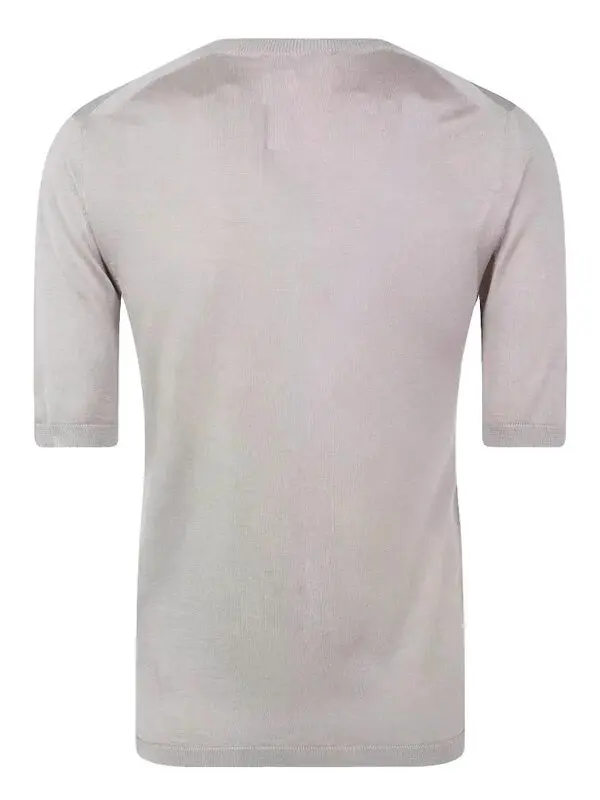 Max Mara Mxm Aceti Short-sleeve Sweater - Neutrals