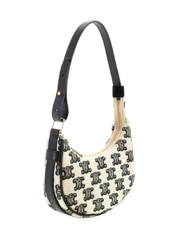 Celine Ava Bag Triomphe Canvas Mini Shoulder Bag - Neutrals